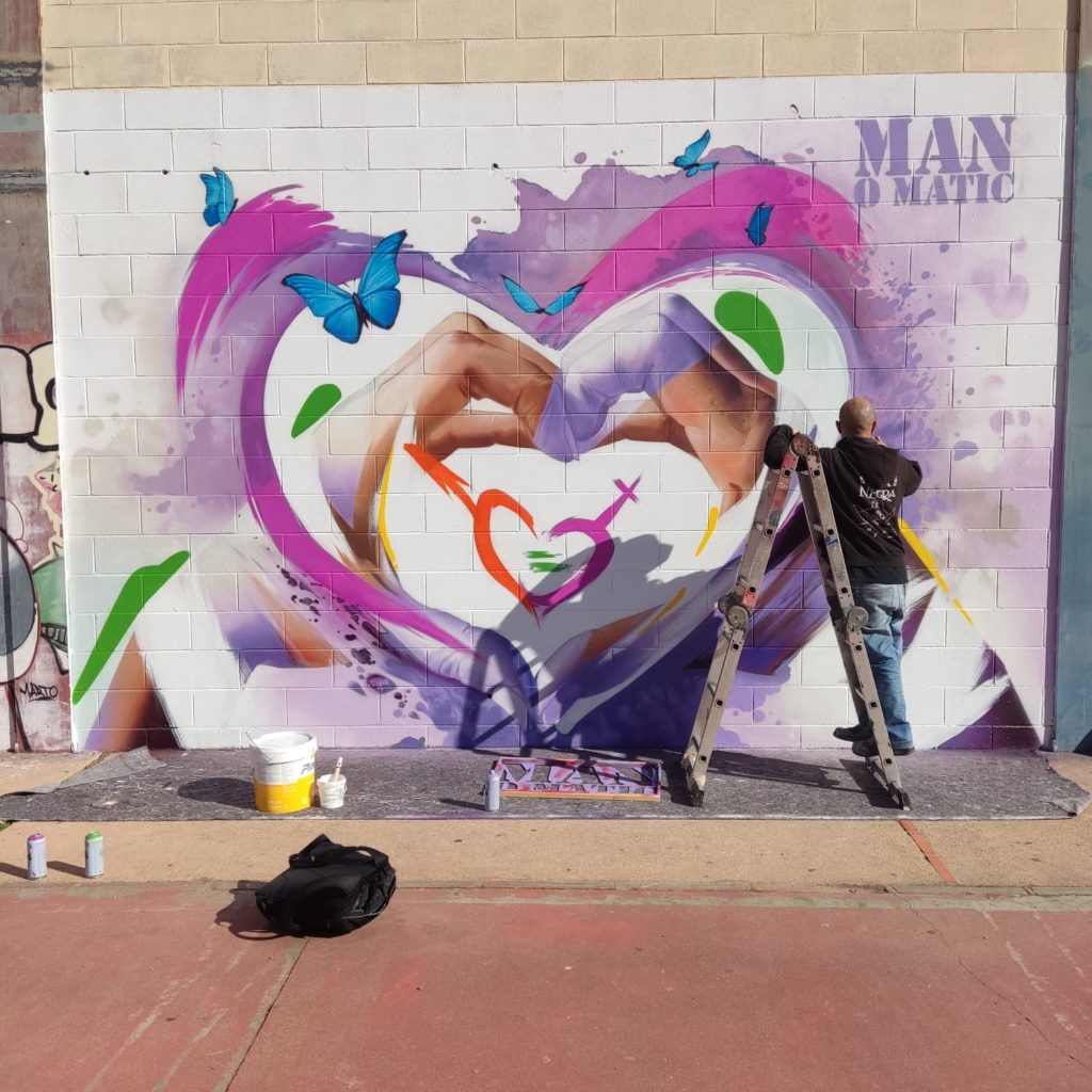 Arte urbano de Manomatic – IES Estuaria